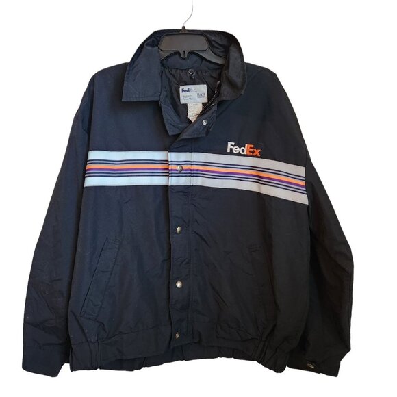 Vintage | Jackets & Coats | Vintage Fedex Jacket By Stan Herman Logo ...